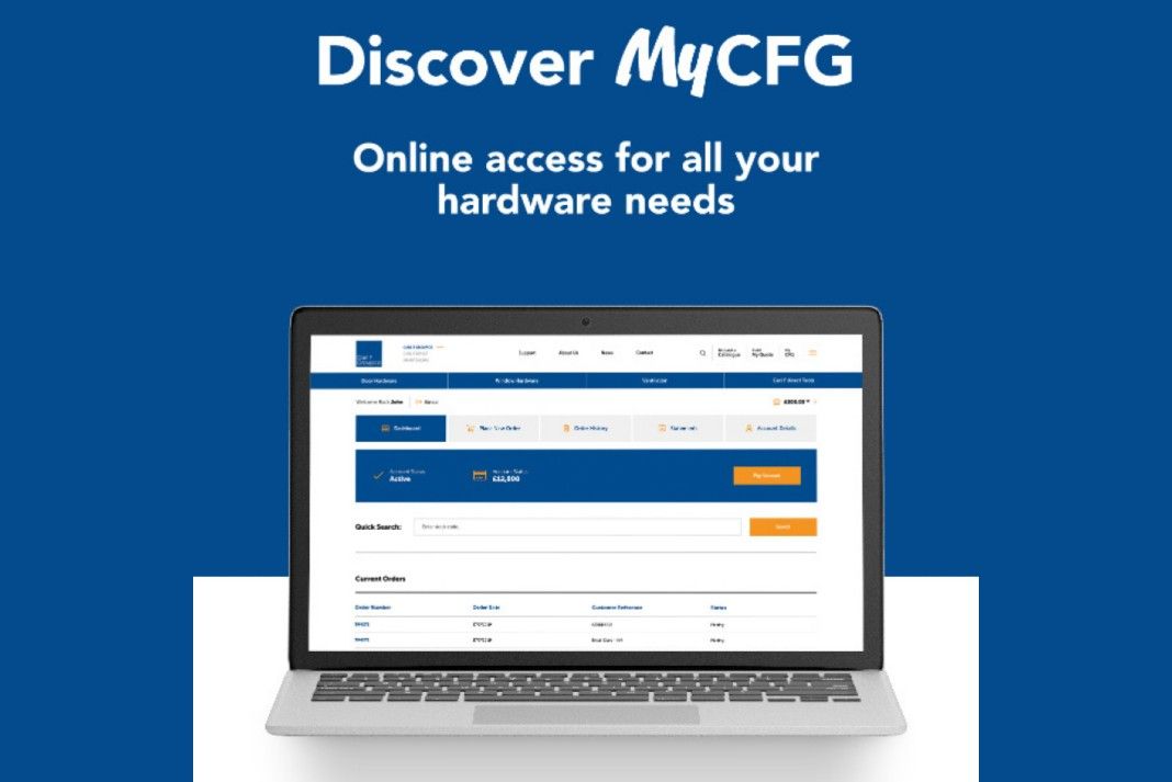 Carl F Groupco launches My CFG online customer platform