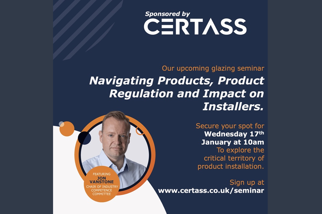 Certass launches new sponsored seminar | Glass & Glazing Products ...