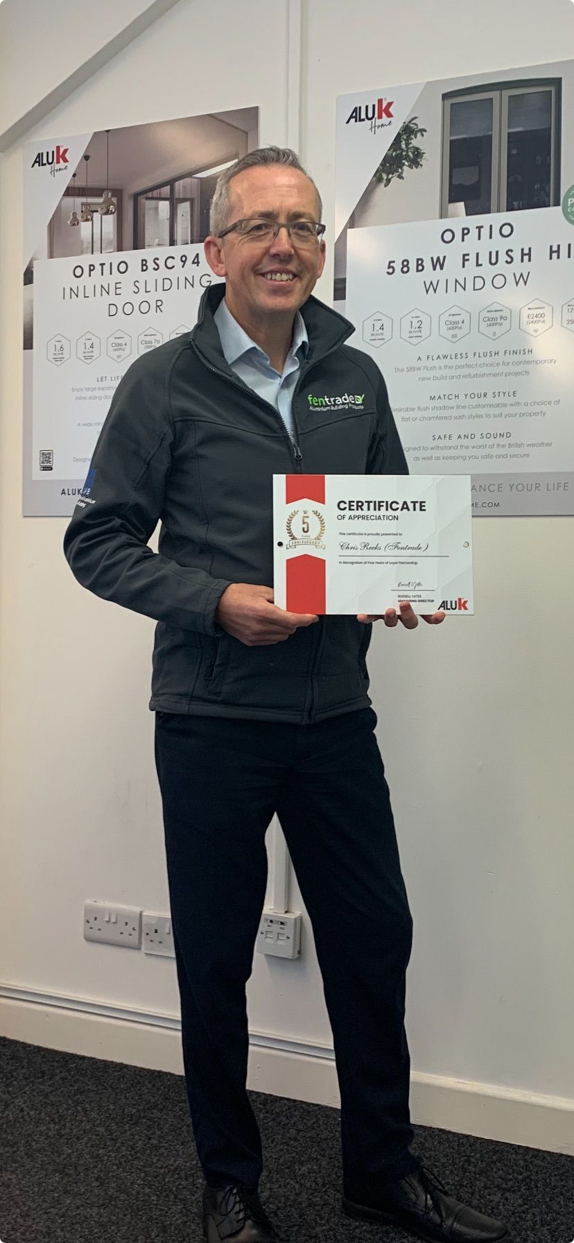 Fentrade and AluK celebrate five-year partnership | Glass & Glazing ...