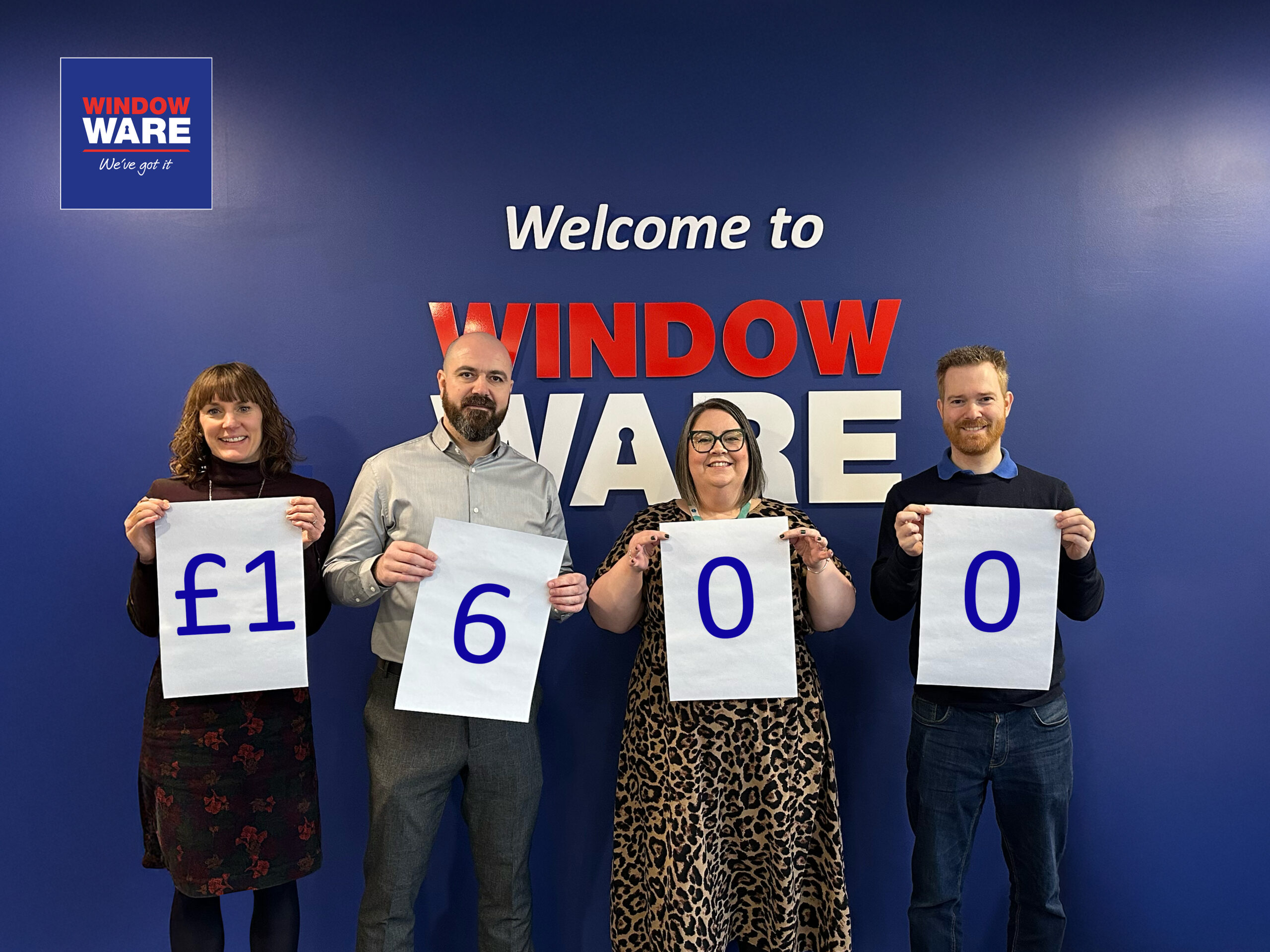 Window Ware staff raise over £1600 in 2024 | Glass & Glazing Products ...