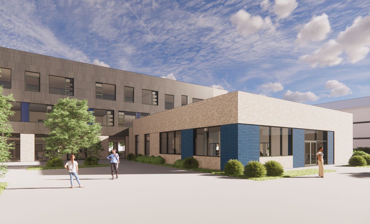 An artist's impression of King’s Academy Bay House School | Glass ...