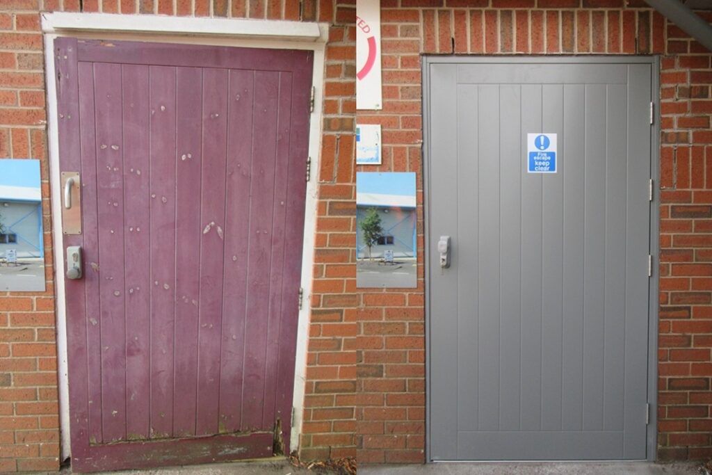 Rugby club upgrades security with steel door from Robust UK | Glass ...